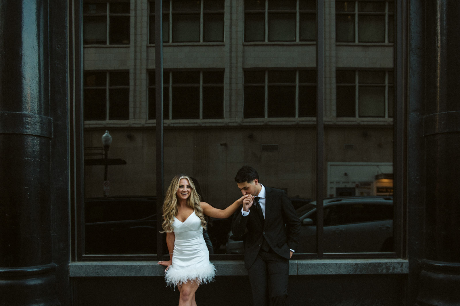 Sydney and Andrew | Downtown Detroit Engagement | Jean Smith Photography